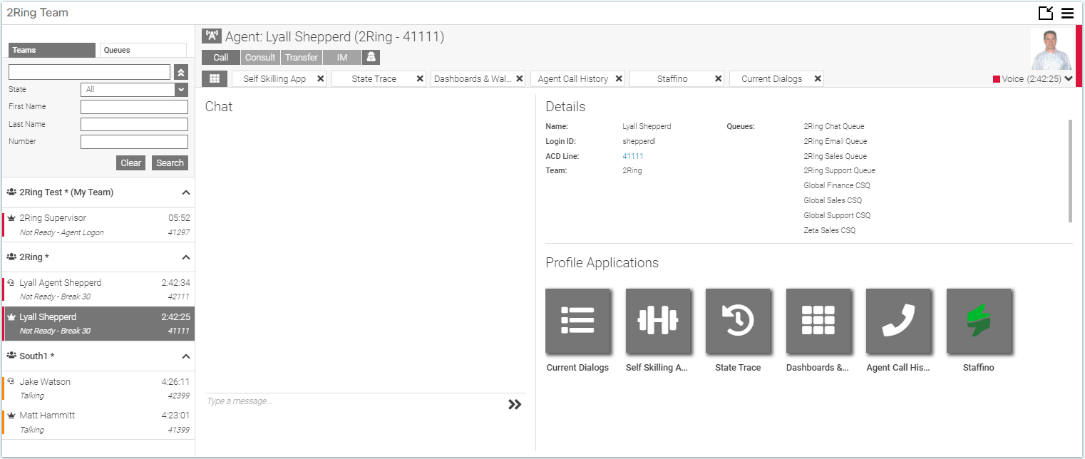 Gadgets for Cisco Finesse v4.3 - 2Ring