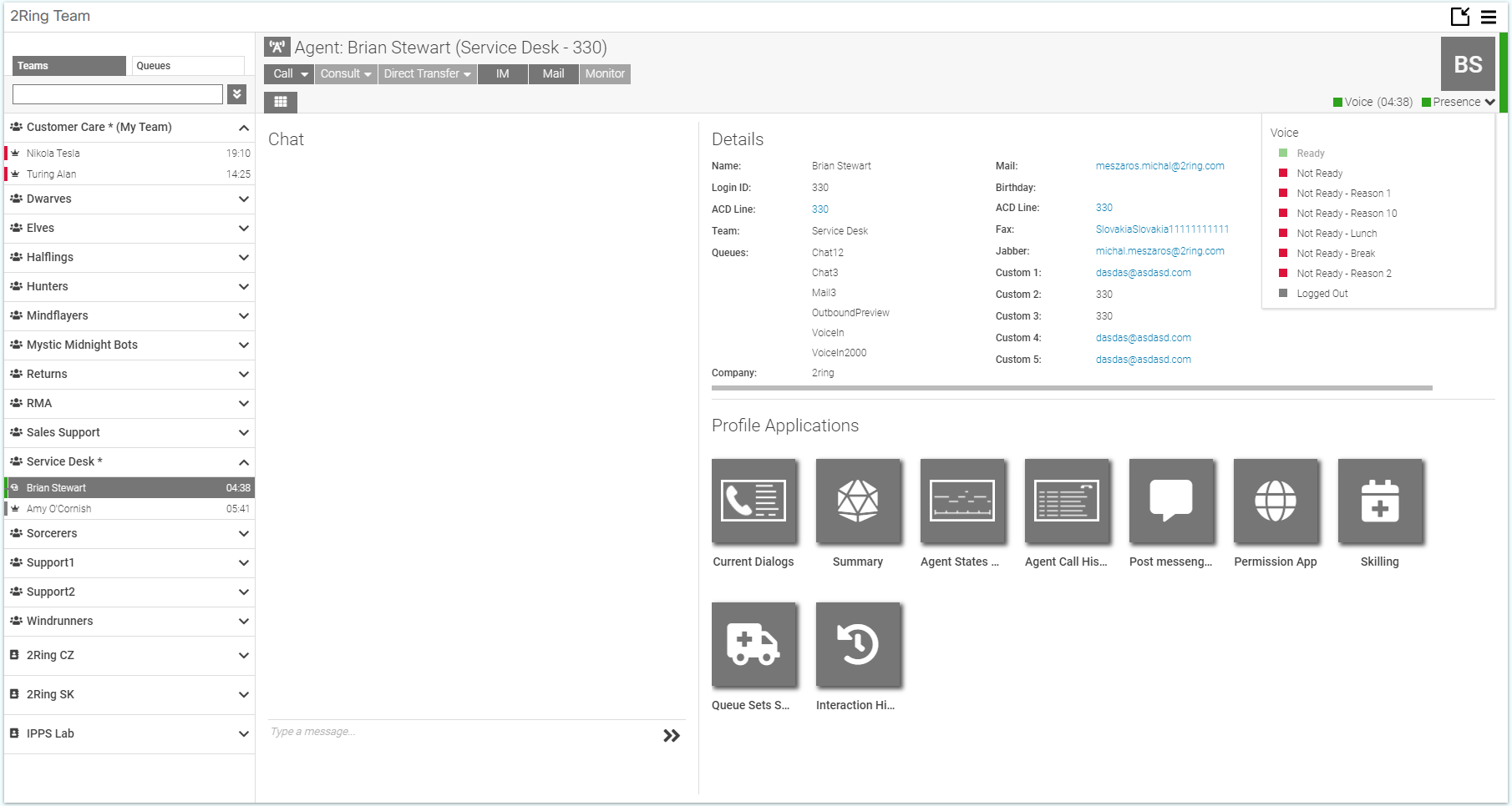 2Ring Gadgets for Cisco Finesse v5.0 - 2Ring