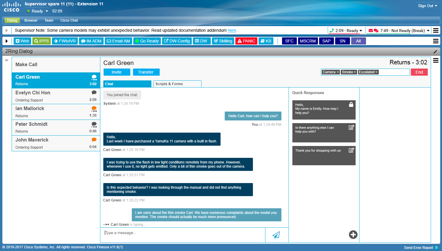 2Ring Gadgets for Cisco Finesse v4.0 - 2Ring